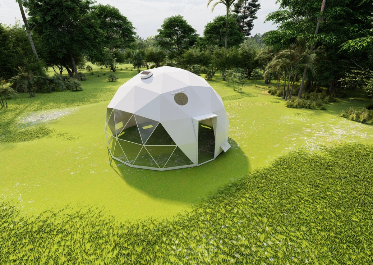 23 ft (7 m) Geodesic Dome Tent with accessories - Available in Alberta – Glamping Dome Store