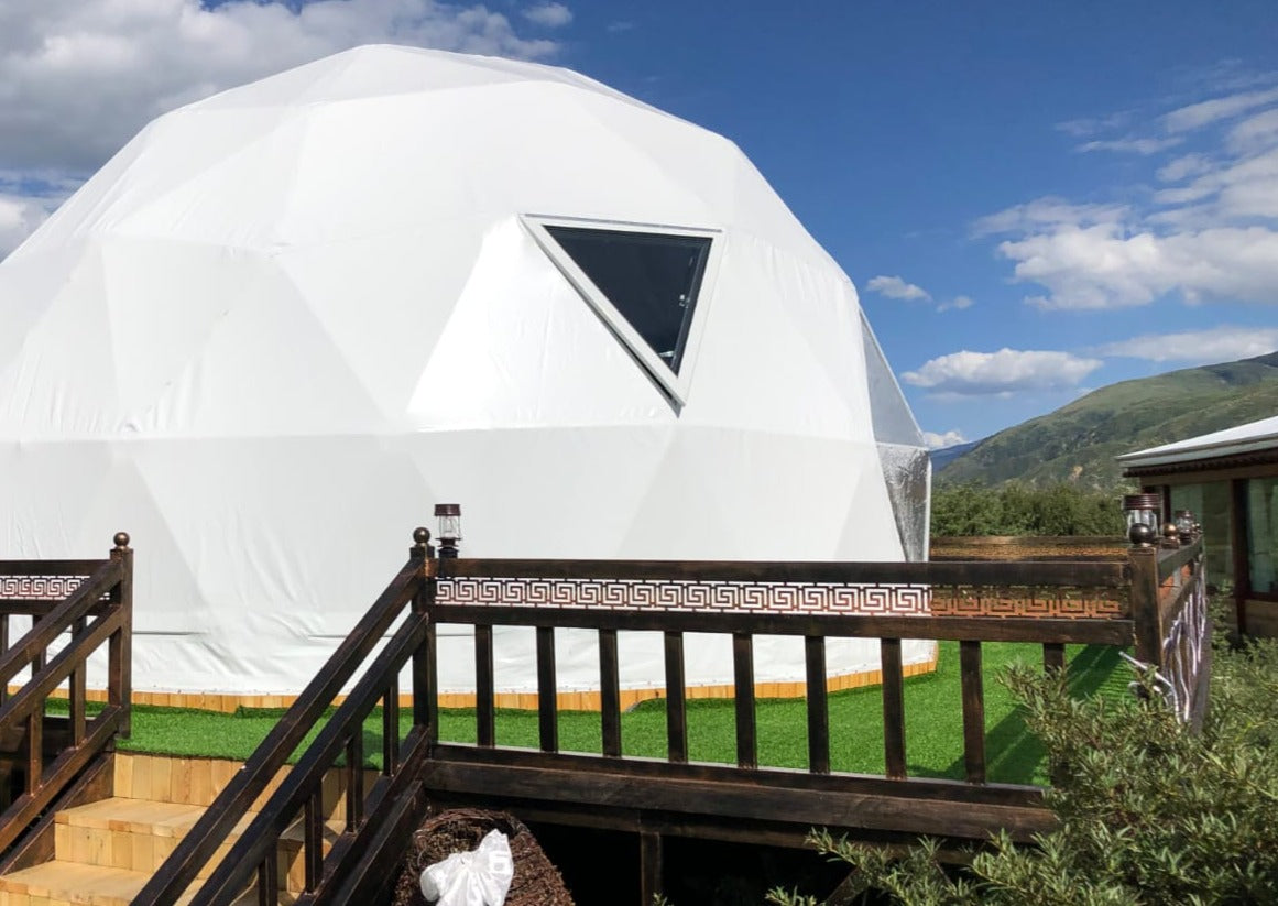 Fixed Triangle Windows | Glass Window Triangular | Glamping Dome Store